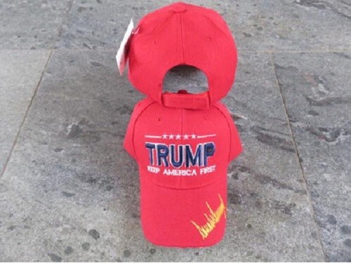 Trump 2024 America First SIGNATURE RED TRUMP Cotton Embroidered Hat Cap ...