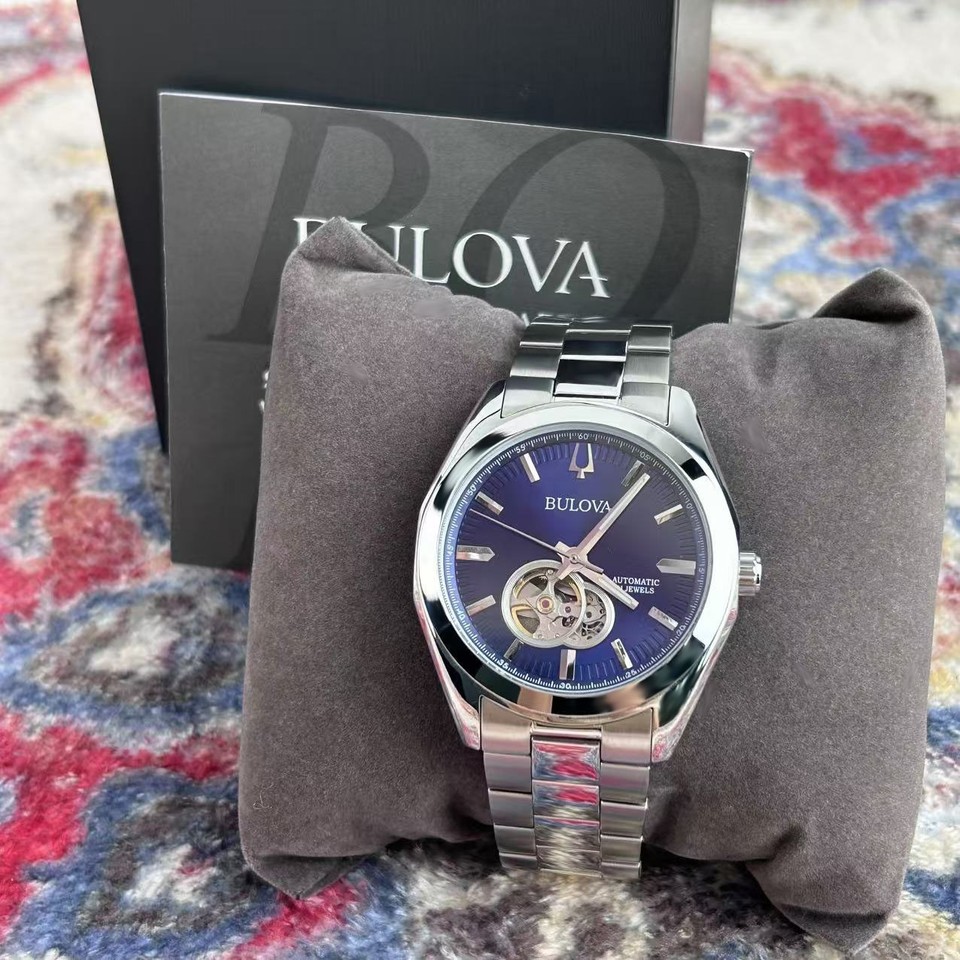 New Bulova Surveyor 96A275 Classic Blue Dial Men's Automatic ...