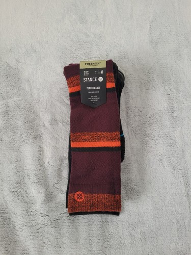 Stance Performance Freshtek OTC Socks Nightride Mid Poly Snow 2 Pack ...