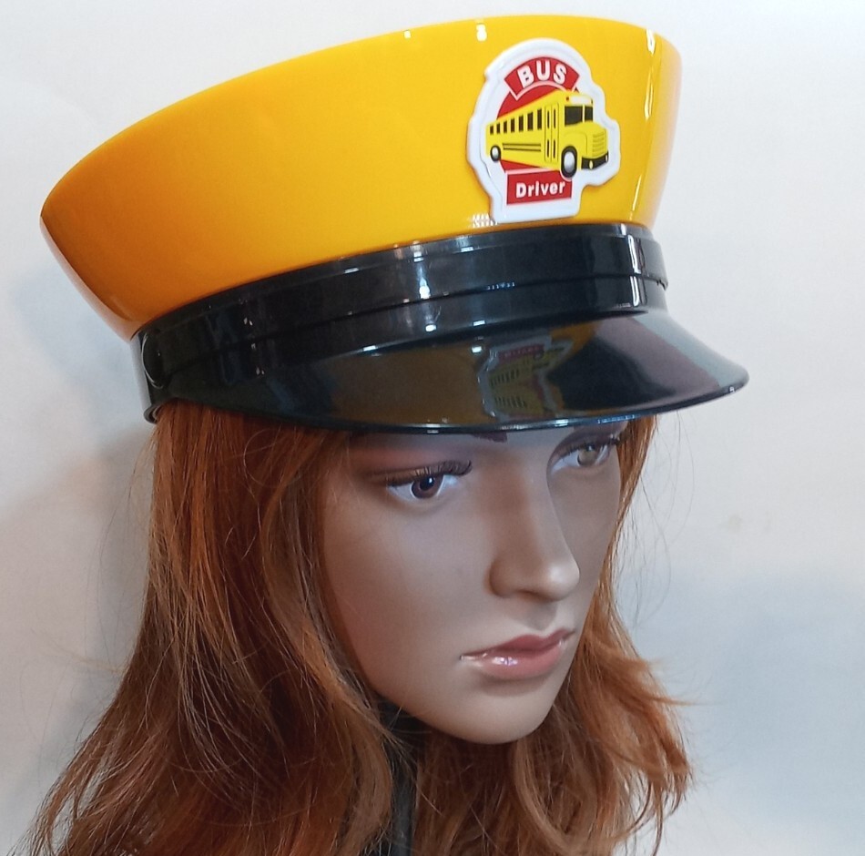 Full Size Plastic Pretend Yellow School Bus Driver Ha… - Gem