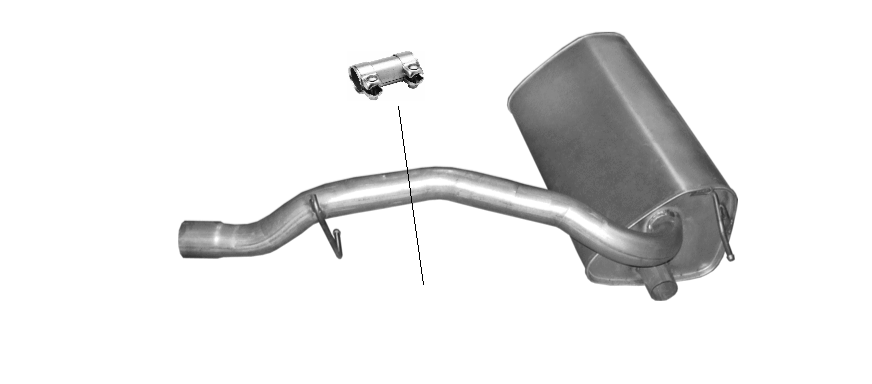 Exhaust Rear Muffler End Pipe for Ford Kuga I 2.0 TDCi 4x4 for sale ...