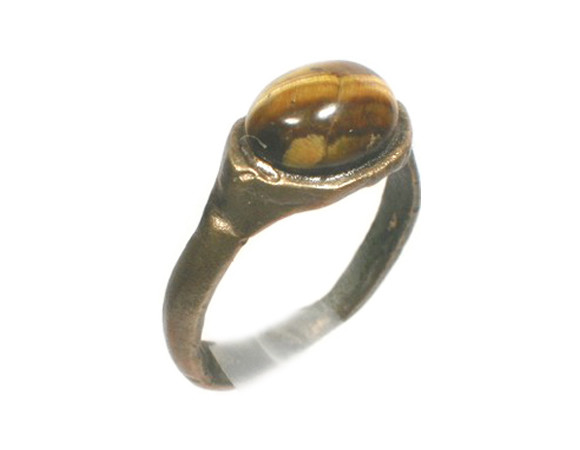 AD300 Roman Epirus (Albania) Ring Size 5 + Antique 19thC Yemen Mahogany ...