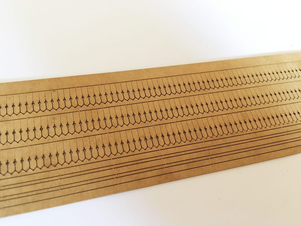 LASER CUT GWR STATION CANOPY VALANCE FOR OO SCALE 1:76 MODEL RAILWAY ...