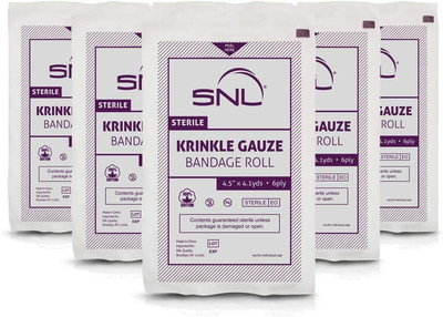 SNL Sterile Krinkle Kerlix Type 4 1/2" x 4 1/8 Yds, Latex Free ...