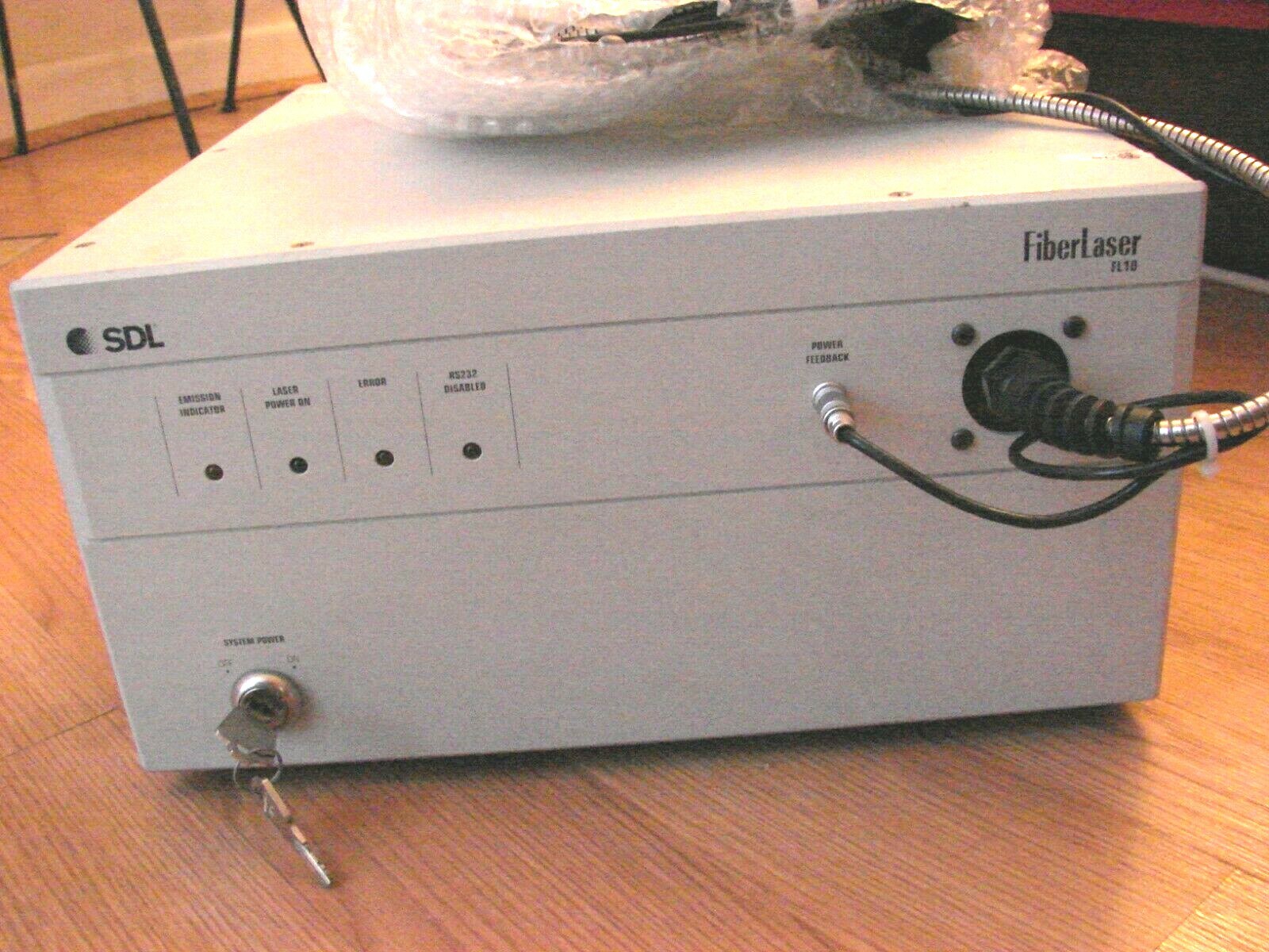 SDL Fiber Laser FL10 JDS Uniphase ~ 10 Watts - Laser Emission WORKS ...