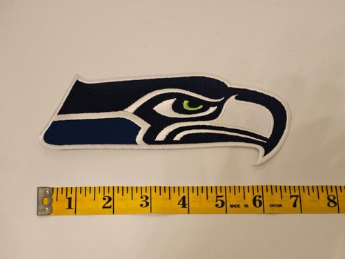 Seattle Seahawks Big 7" Iron On Embroidered High Quality Patch FREE ...