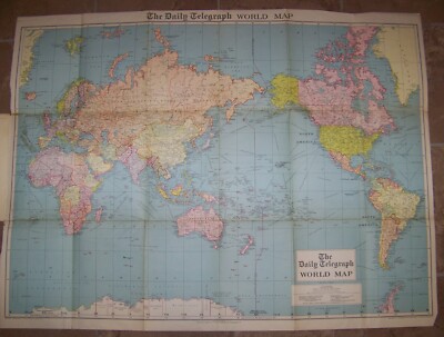 The Daily Telegraph World Map Post-War Political Development Geographia ...
