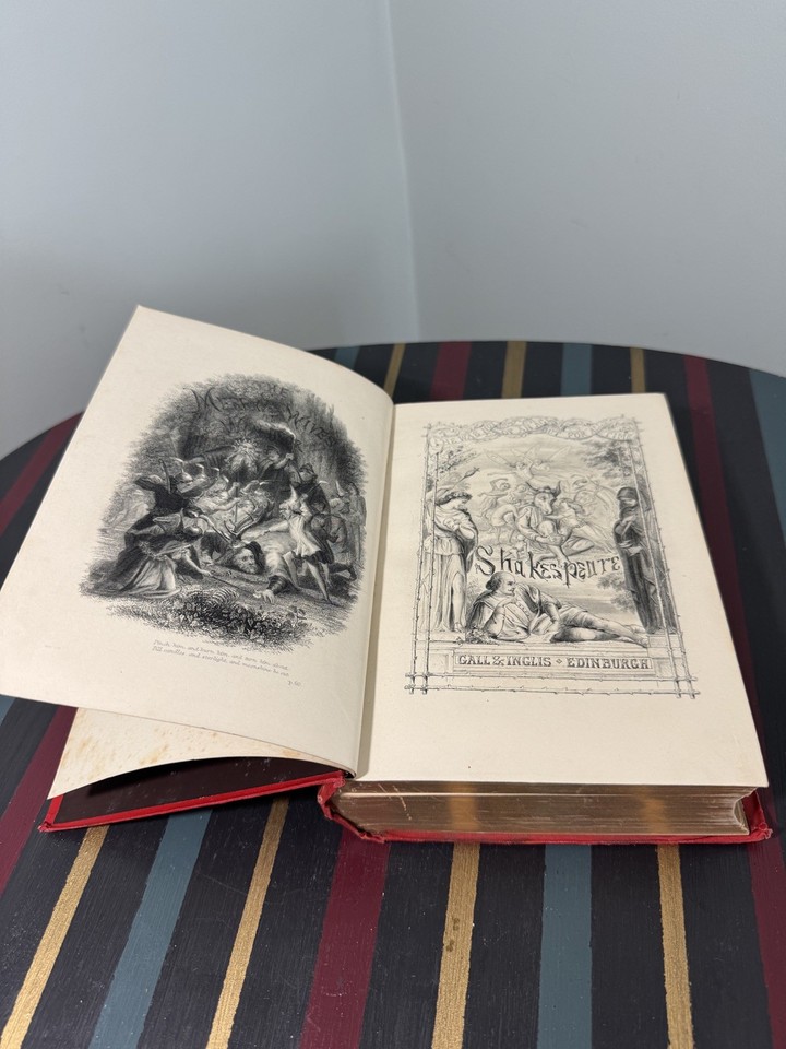THE DRAMATIC WORKS OF WILLIAM SHAKESPEARE - GALL & INGLIS C1870 | eBay UK
