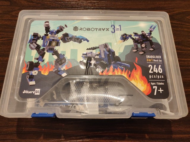 Robotryx Snabglider 3 in 1 Block Set 246 Pcs Unisex Kids Play Toy for ...