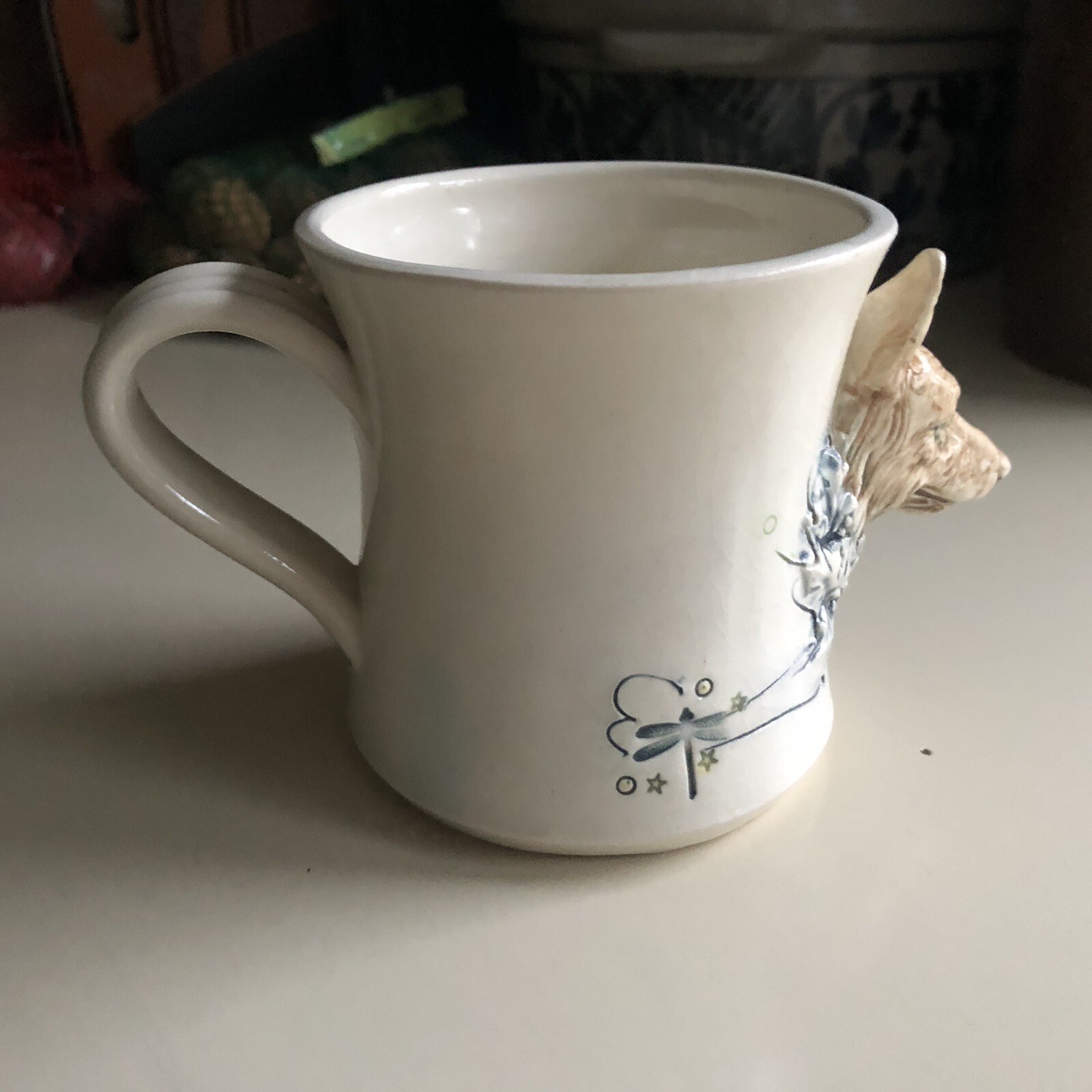 David Keyes Studio Pottery Porcelain Mug With Dog Head Tacoma ...