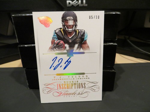 Panini Flawless Gold Rookie Inscription Autograph Jaguars T.J. Yeldon ...