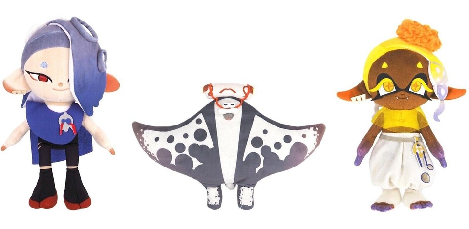 Splatoon 3 Deep Cut Frye Big Man Shiver Set of 3 S size Plush From ...