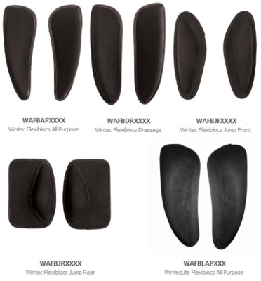 Wintec Flexiblocks Knee Block Support Synthetic Saddles Dressage/Jump ...