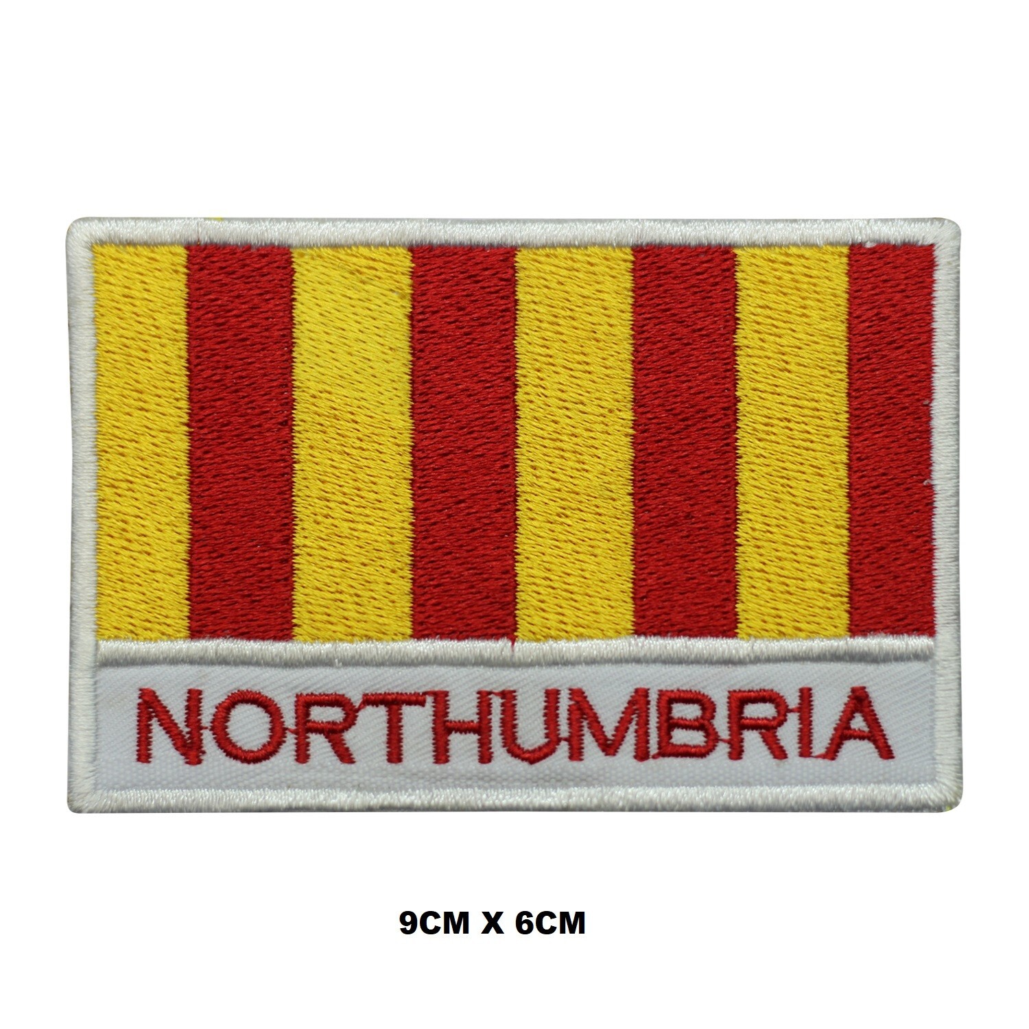 NORTHUMBRIA Flag Sew/Iron On Patch Badge Embroidered Applique For Clothes | eBay UK