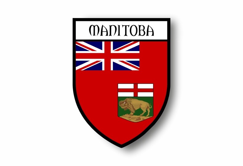 Sticker Car Motorcycle Emblem City Flag CANADA Manitoba | eBay