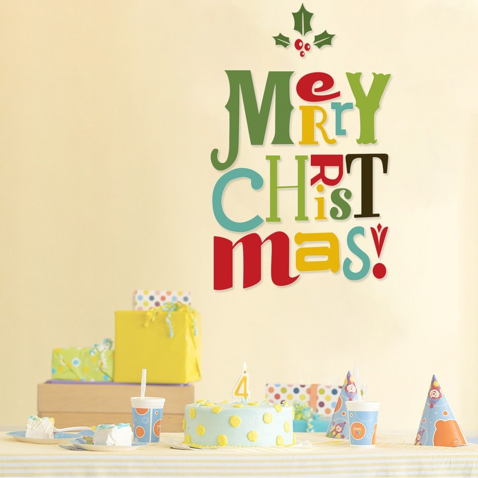 Christmas Window Stickers Decorative Wall Decals DIY Removable Vinyl ...