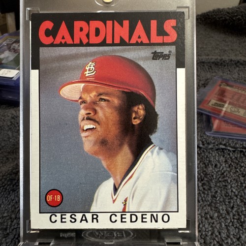 1986 Topps - #224 Cesar Cedeno St. Louis Cardinals MLB Baseball Card | eBay