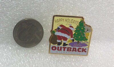2006 Outback Steakhouse Happy Holidays Santa Claus Pin | eBay