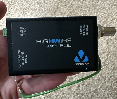 NEW Veracity VHW-HWPO Highwire Coaxial to Ethernet Converter w/PoE | eBay