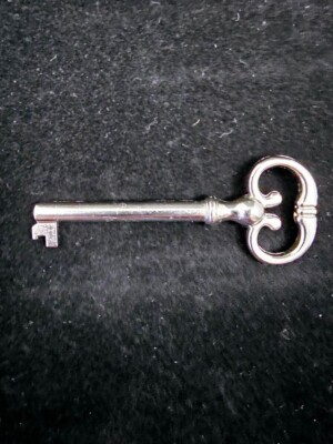 KY-7 Antique Nickel Plate Hollow Barrel Skeleton Key for Drawer OR ...