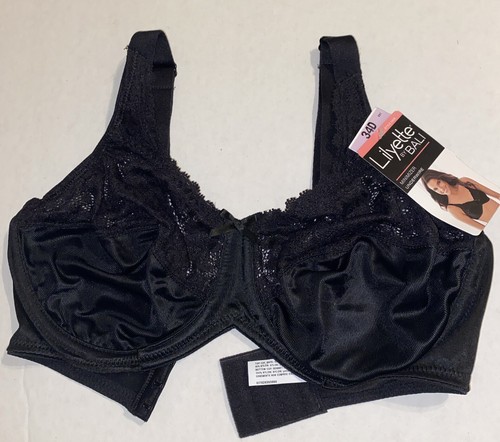 34D-Lilyette® by Bali® Full-Coverage Minimizer Underwire Bra, 428 BLACK ...