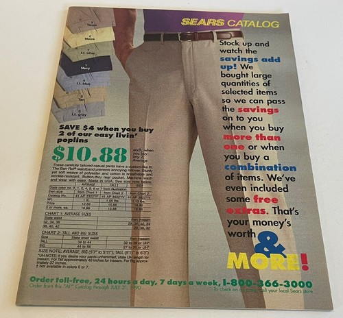 July 1990 SEARS Catalog, 77 Pages, Fashion & Housewares | eBay