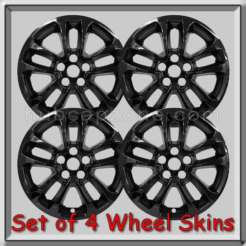 Black 17" Ford Escape Wheel Skins Hubcaps Black Wheel Covers 2020-2022 ...