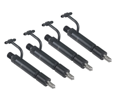 SET OF 4 FUEL INJECTORS FOR YANMAR HITACHI EXCAVATOR HOLLAND TRACTOR ...