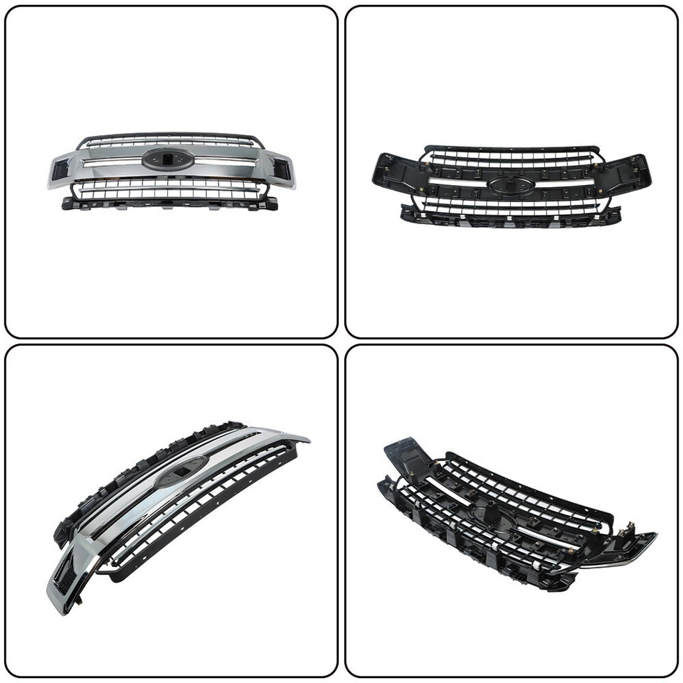 For Ford F-150 2018-2020 Front Radiator Grille Assembly Chrome Jl3z ...