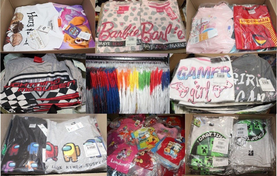 Job Lot of 50 x BRAND NEW Childrens Mixed Clothing Items -HUGE Variety ...