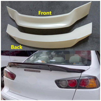 Unpainted Rear Spoiler Wing R Style For 2008-2017 Mitsubishi Lancer EVO ...
