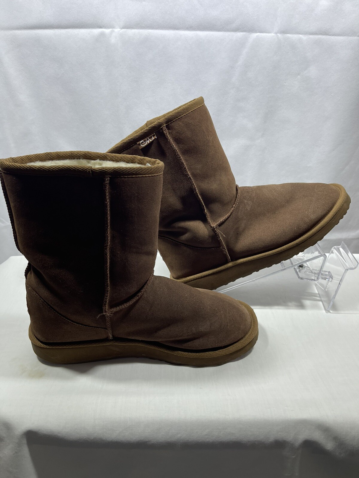 Mens Australian Emu Stinger Sheepskin Boots size 9.5 - Gem