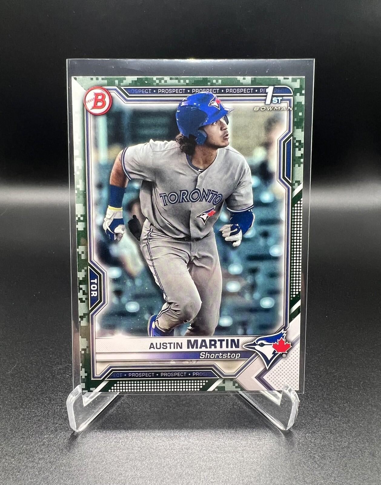 2021 BOWMAN Prospects #BP-87 AUSTIN MARTIN CAMO Parallel Baseball Card ...