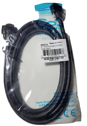 New - C2G 6FT CMG Rounded HD15M/M QXGA Cable | eBay