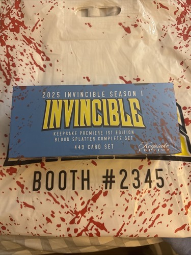 2025 Keepsake Invincible Season 1 Premiere 1st Edition Blood Splatter ...