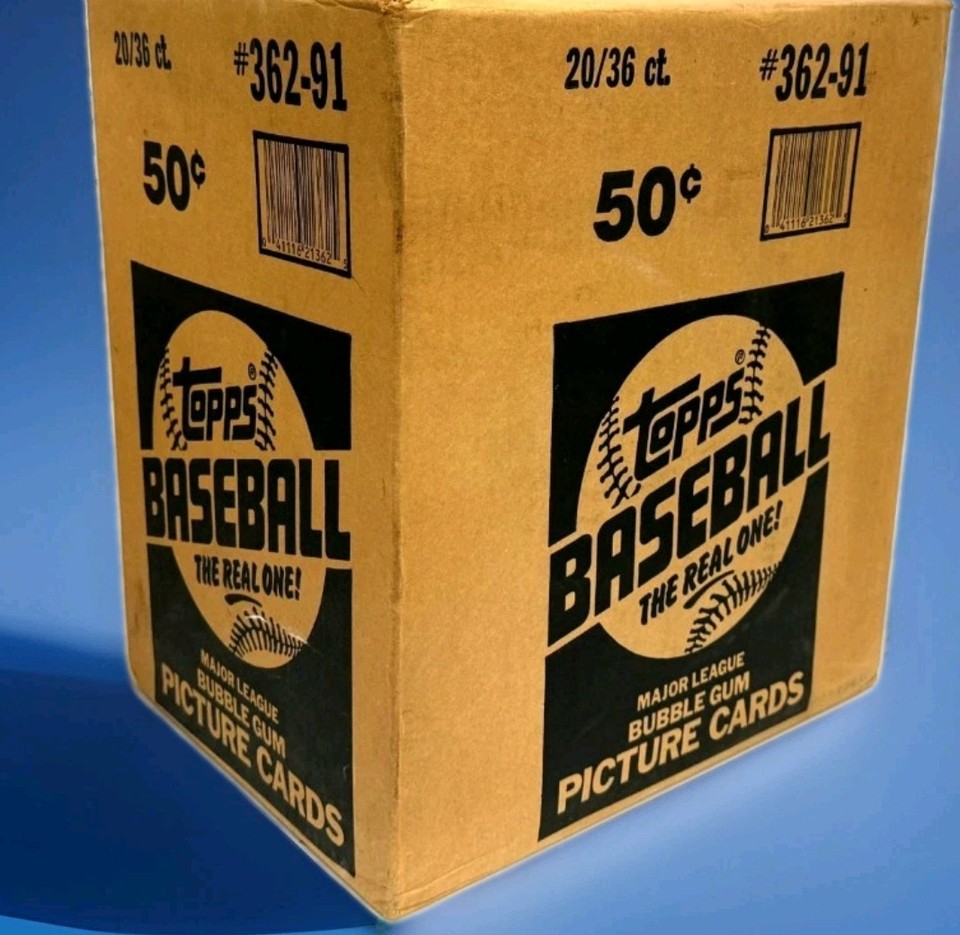 1991 Topps Baseball Wax Case 720 Packs #362-91 - 20 Wax Boxes Hologram ...