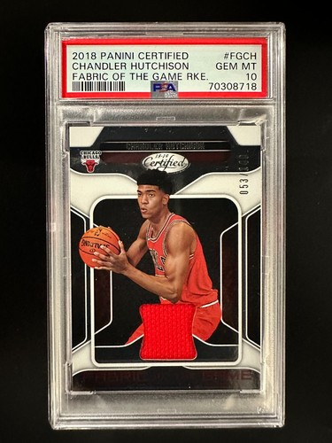 2018 Panini Certified #FGCH Chandler Hutchison Fabric RC Patch /149 ...