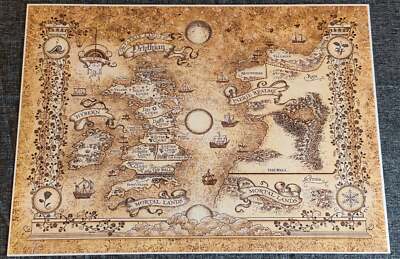 High quality map of the ACOTAR world from the Court of Thorns and Roses ...