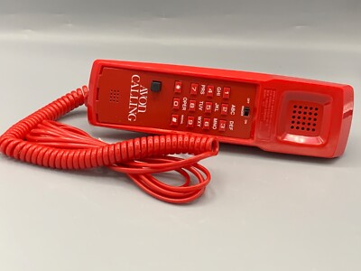 Avon Zip Phone by Webcor New in Box! Vintage Model 727 RED | eBay