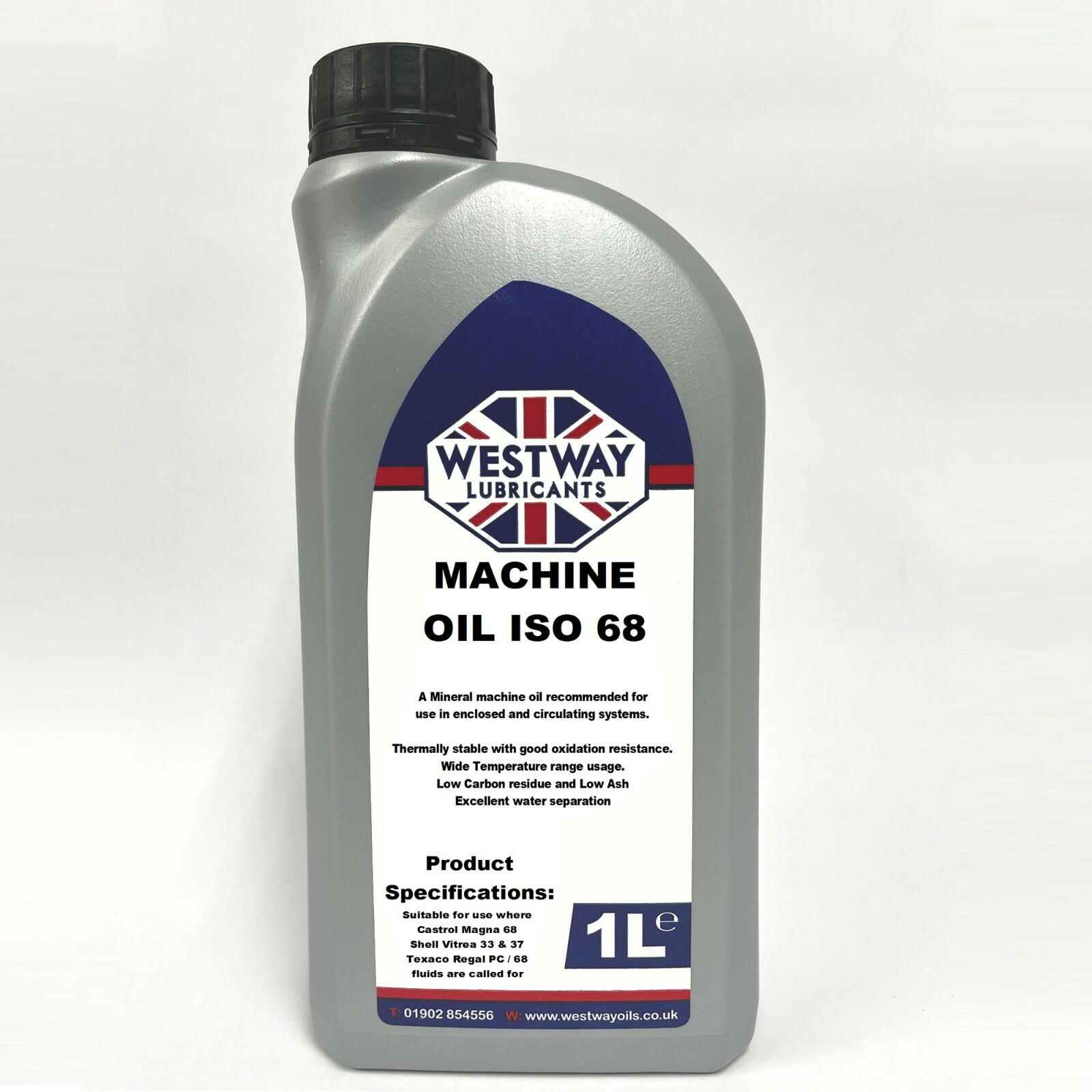 Shell Vitrea 33 37 Equivalent Machine Oil ISO 68 1 Litre 1L UK Product ...