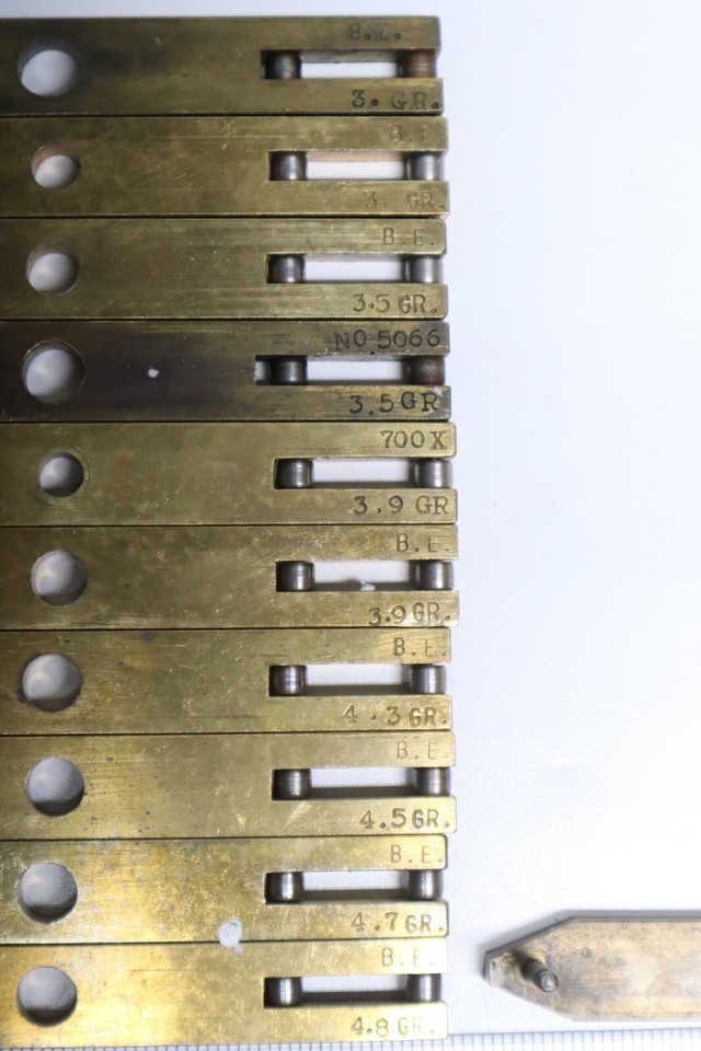 Star Machine Works Reloading Powder Press Charge Bar Brass - PICK ONE ...