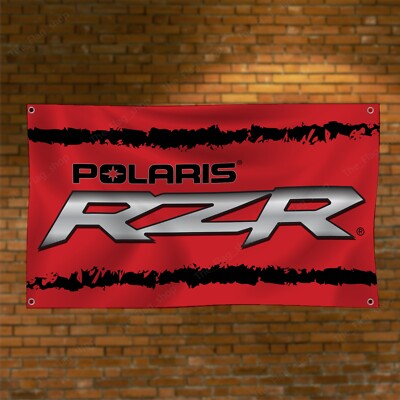 Polaris RZR Flag 3x5 FT Racing Car Show Garage Man Cave Banner Wall ...