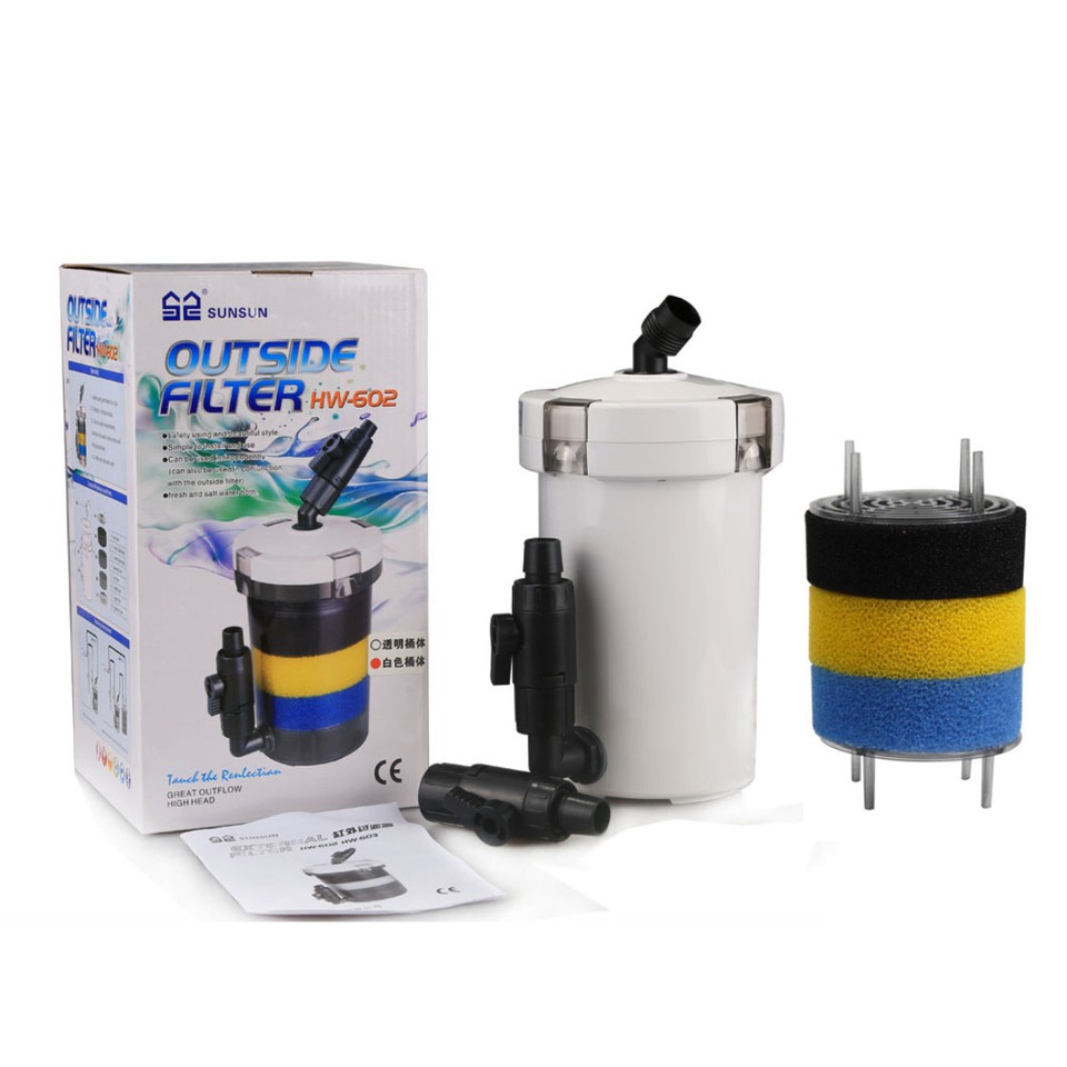 HW-602 SUNSUN Mute Aquarium Canister Filter Table Top Fish Tank ...
