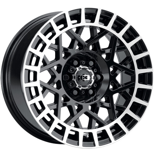 (Set of 4) Vision 349 Savage 15x7 5x4.5" +15mm Gloss Black Wheels Rims ...