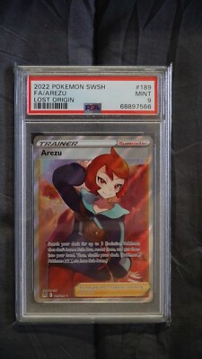 Pokemon TCG Arezu Full Art 189/196 PSA 9 Mint Lost Origin 2022 | eBay