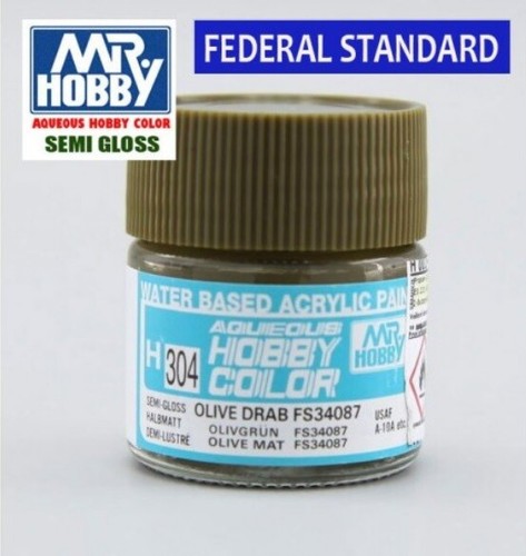 GUNZE SANGYO AQUEOUS H304 - OLIVE DRAB SEMI-GLOSS FS34087 - 10ml | eBay