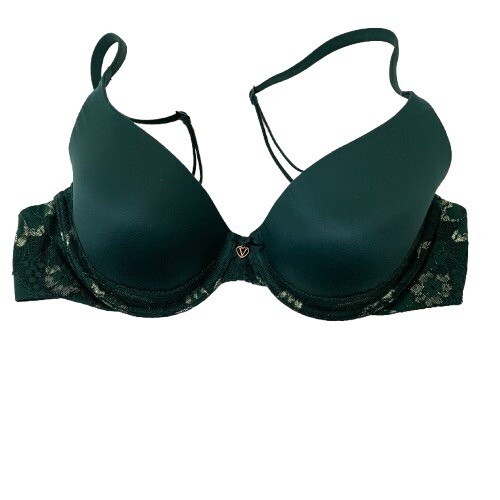 Body by Victoria Lined Perfect Coverage Bra Emerald Green Size 32C | eBay