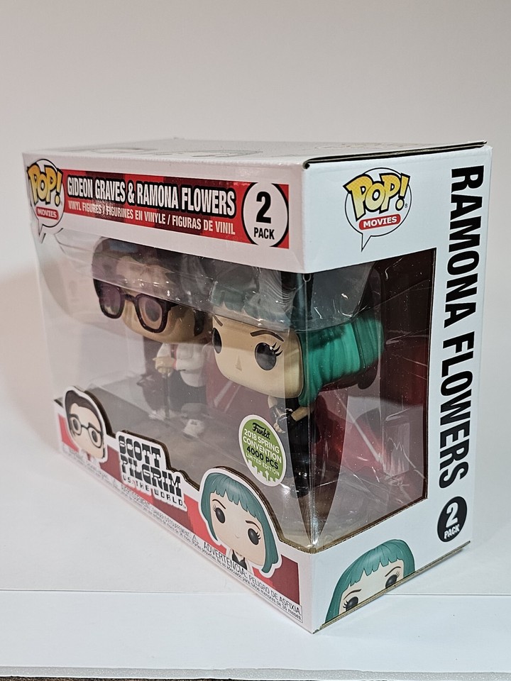 HTF Funko POP Movies Scott Pilgrim GIDEON GRAVES and RAMONA 2 Pack ...