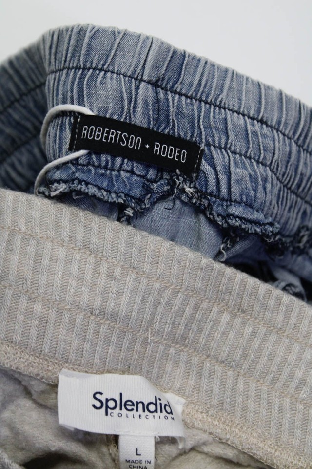 Robertson + Rodeo Splendid Womens Drawstring Cargo Joggers Blue Size L ...