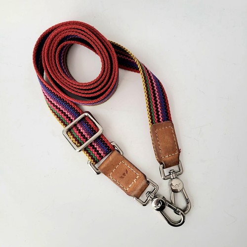 Consuela Brown Slim Webbing Crossbody Strap Multicolor Replacement ...